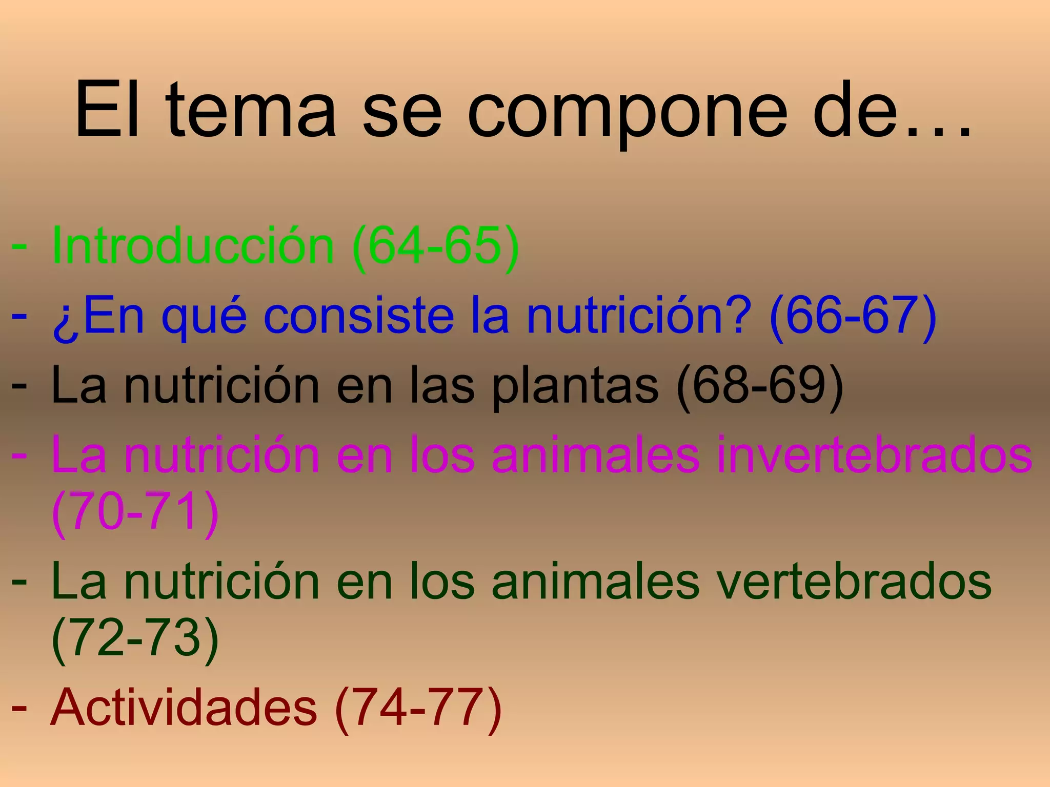 Ud 5 La Nutricion En Los Seres Vivos | PPT