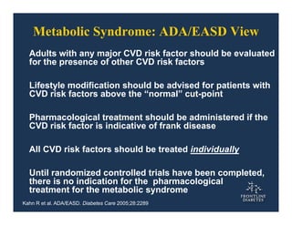 The Metabolic Syndrome and Cardiovascular Risk | PDF