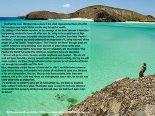 The Pearl By John Steinbeck Setting