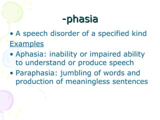 Suffixes In The Nervous System | PPT | Brain and Nervous System ...