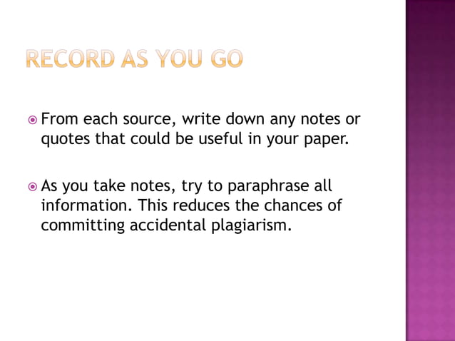 Using Notecards in Research | PPT