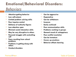 Teaching Special Students | PPT | Brain and Nervous System Disorders ...