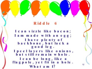 10 Tricky Riddles For The Young | PPT