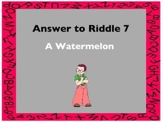 10 Tricky Riddles For The Young | PPT