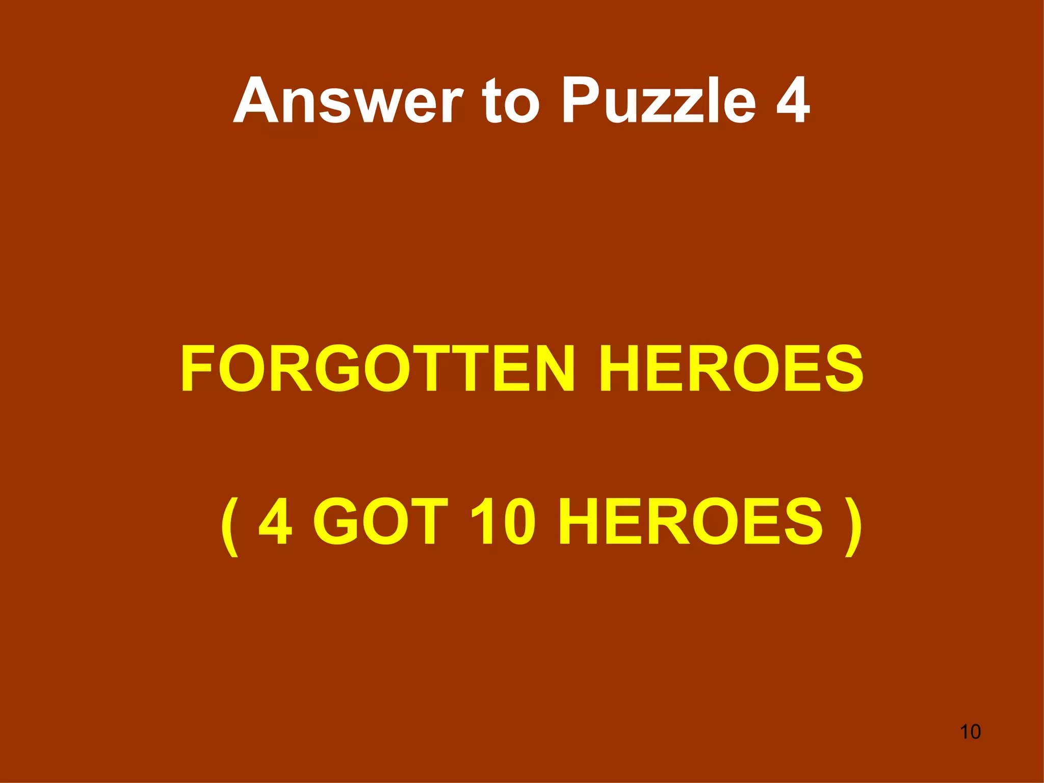15 Rebus Puzzles To Sharpen The Mind | PPT