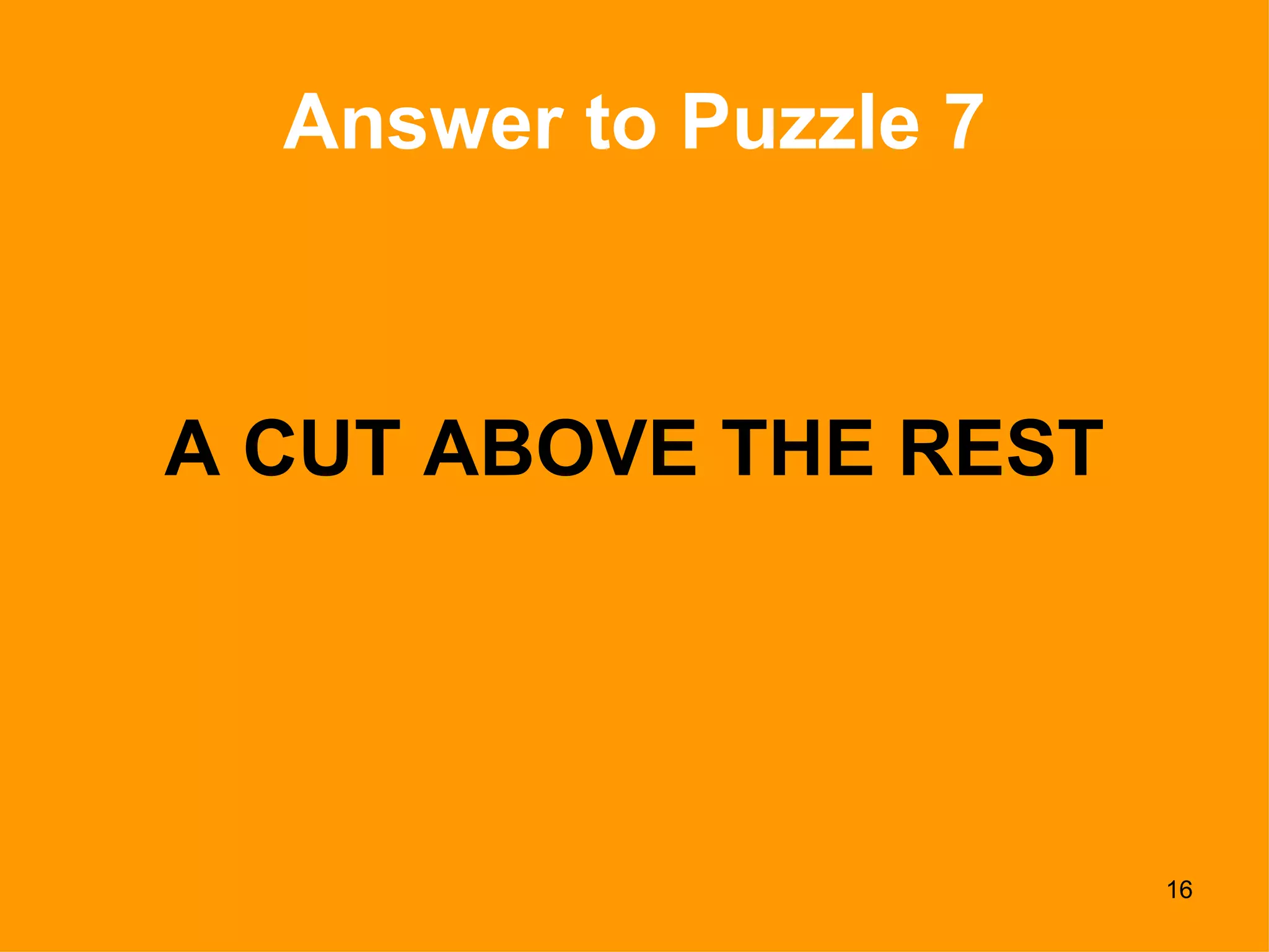 15 Rebus Puzzles To Sharpen The Mind | PPT