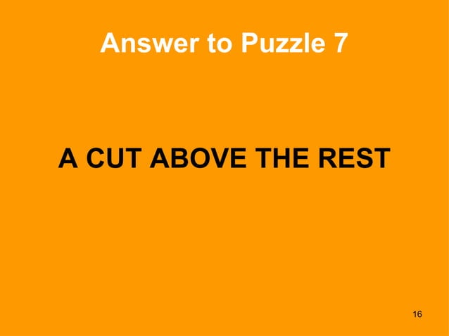 15 Rebus Puzzles To Sharpen The Mind | PPT | Games and Puzzles ...
