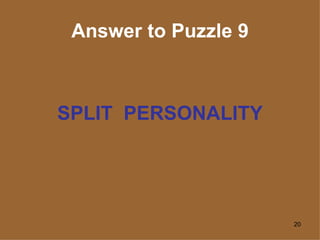 15 Rebus Puzzles To Sharpen The Mind | PPT