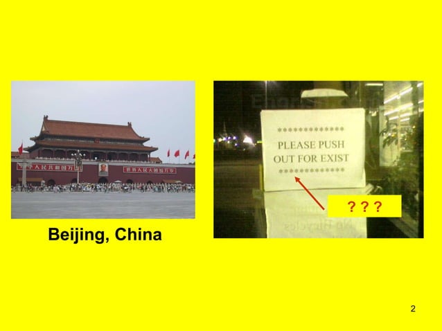 Hilarious Chinglish in China | PPT