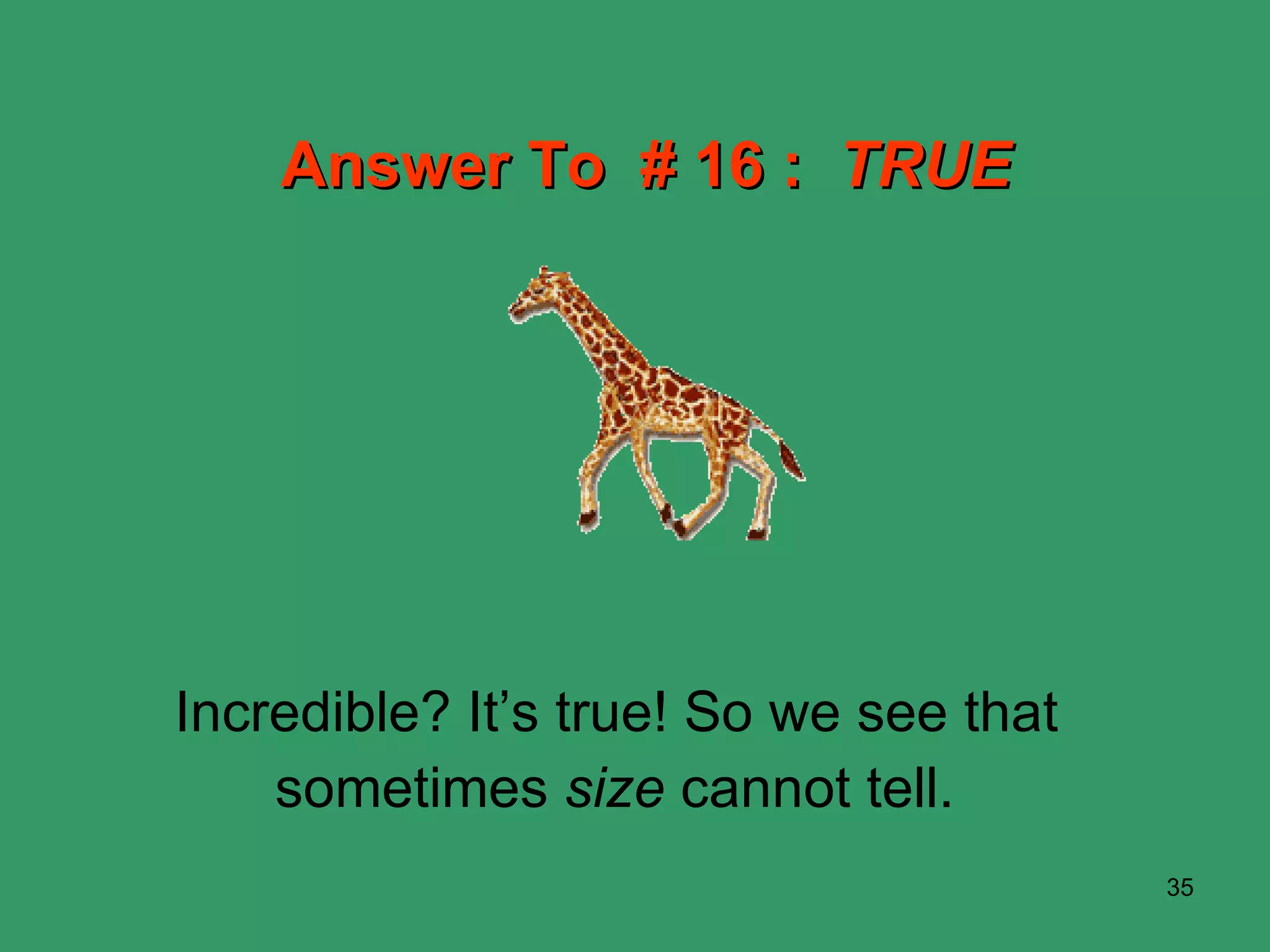 The Fun Freaky Facts QUIZ On Animals | PPT