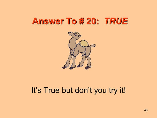 The Fun Freaky Facts QUIZ On Animals | PPT | Large Animals | Pets