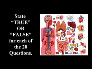 The Human Body...A Fun Quiz | PPT