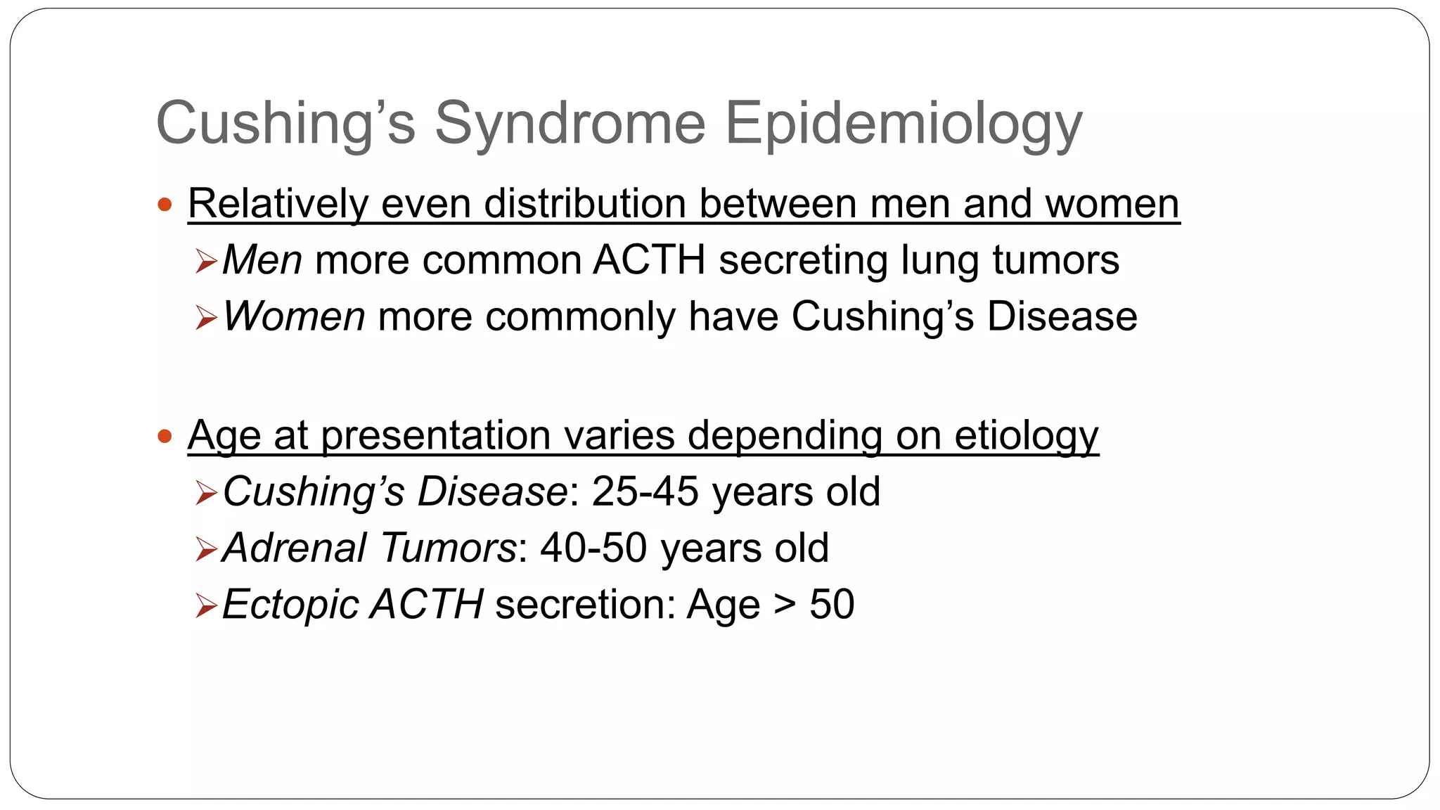 Cushing Syndrome - Clinical Round | PPTX