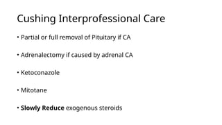 Cushing syndrome and Addison disease Nursing Lesson 2025 | PPTX