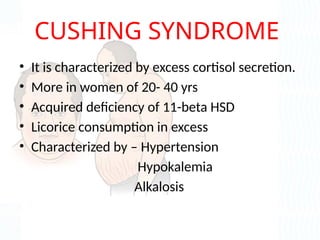 Cushings syndrome - endocrinology ppt... | PPTX