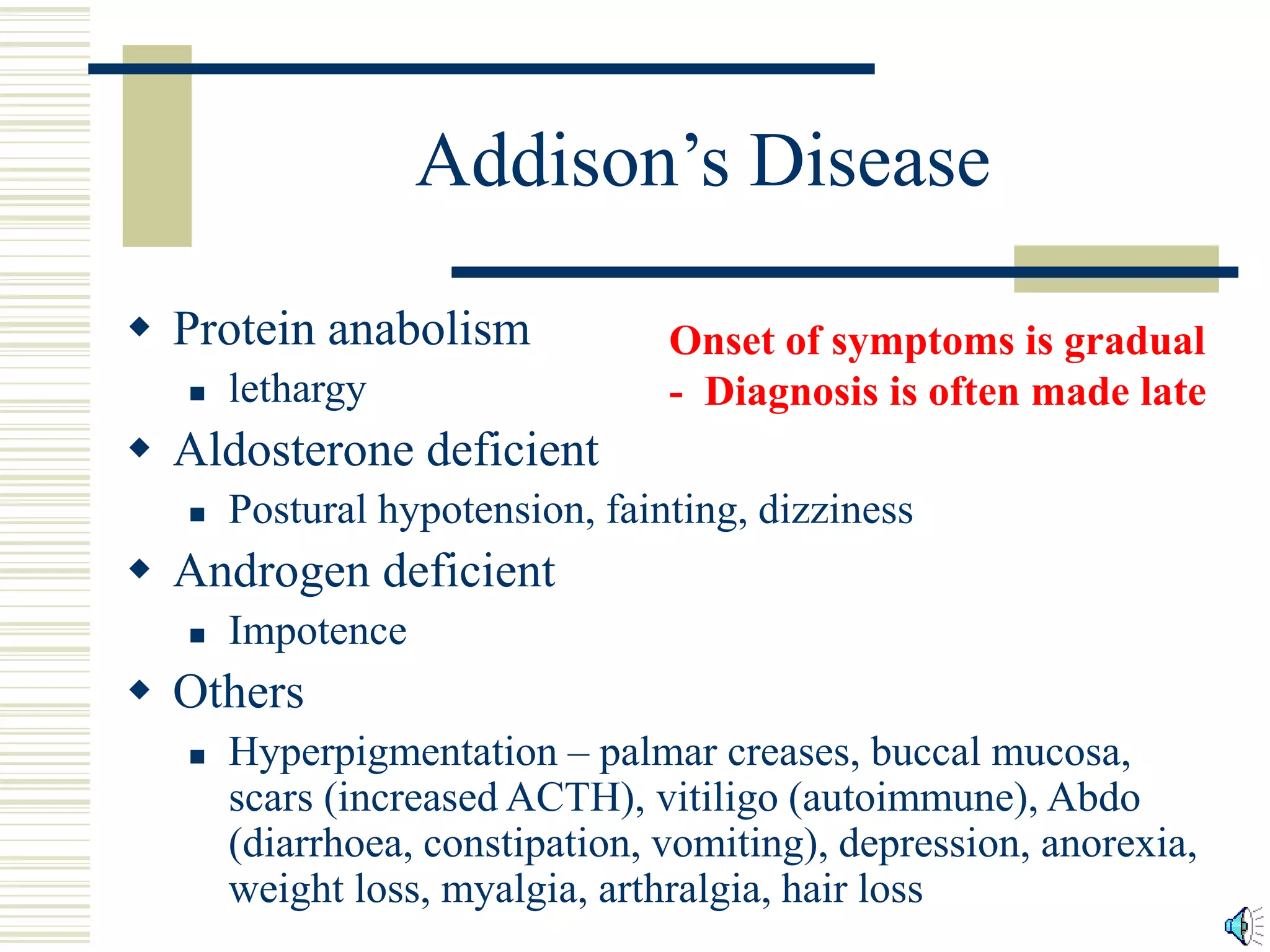 Cushing's Syndrome and Addison's Disease | PPT