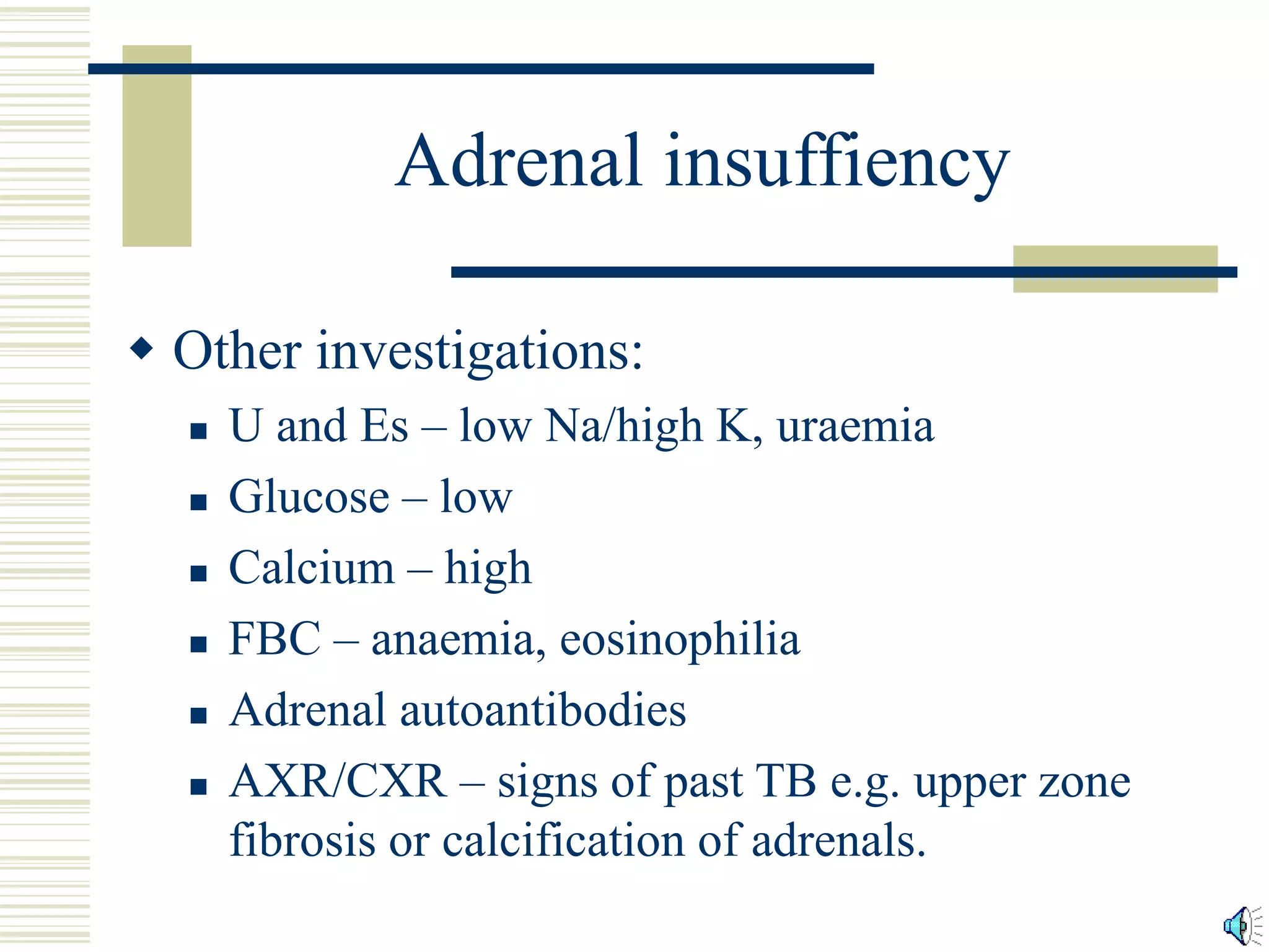 Cushing's Syndrome and Addison's Disease | PPT