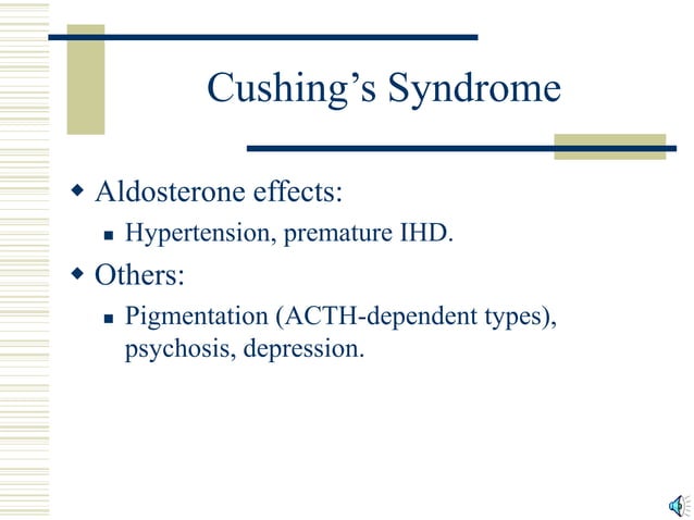 Cushing's Syndrome and Addison's Disease | PPT