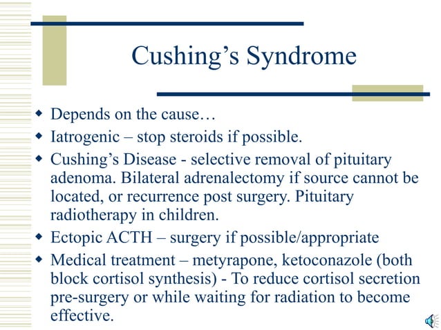 Cushing's Syndrome and Addison's Disease | PPT