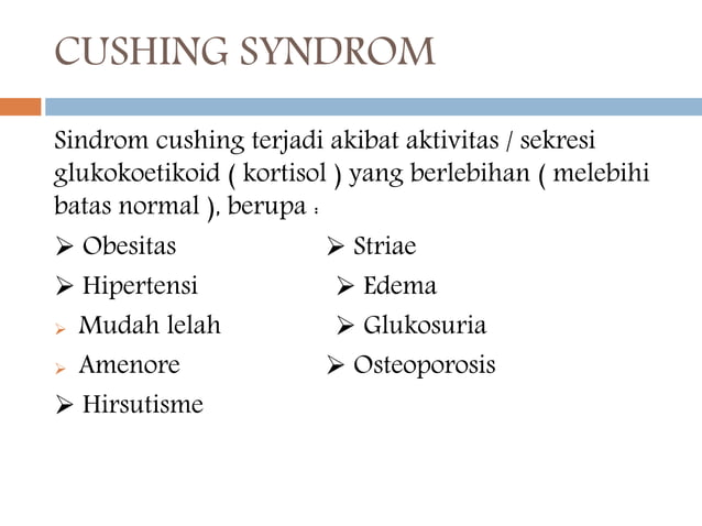 Cushing sindrom | PPTX