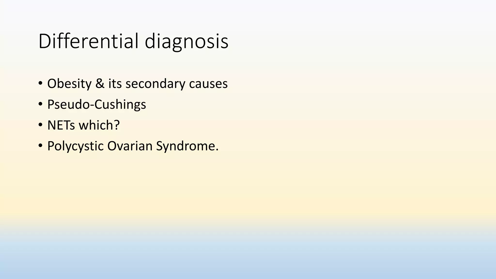 Cushing's syndrome | PPTX