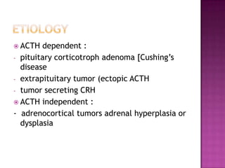 Cushing syndrome | PPTX