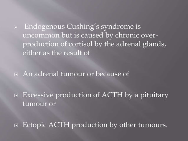 Cushing syndrome and addision disease | PPT