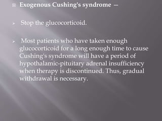Cushing syndrome and addision disease | PPTX