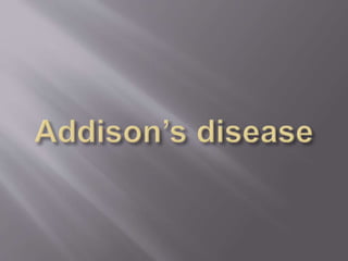 Cushing syndrome and addision disease | PPTX