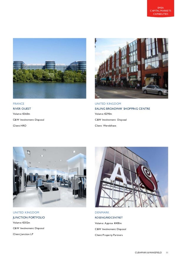 Cushman & Wakefield Capital Markets Capabilities Cushman & Wakefield Capital Markets Capabilities