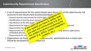 Building Cybersecurity into a Greenfield ICS Project | PPT