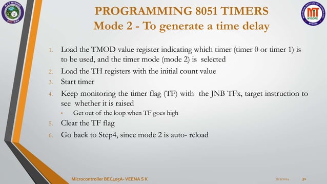 Microcontroller BEC405A-Timers and serial communication Module3.pptx