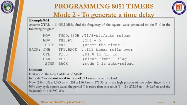 Microcontroller BEC405A-Timers and serial communication Module3.pptx