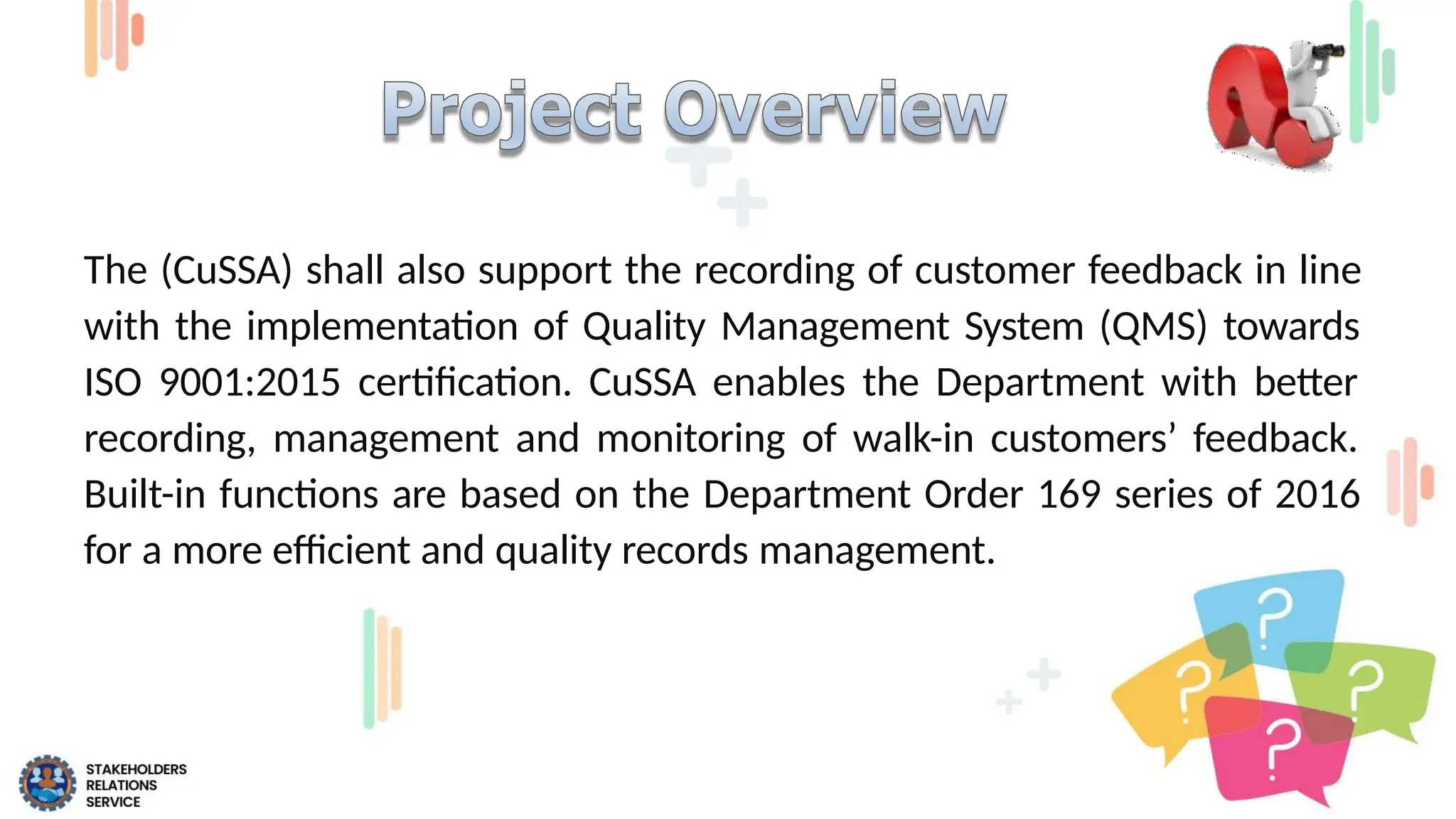 CuSSA Roll-out Training 2022 for DPWH Offices | PPTX