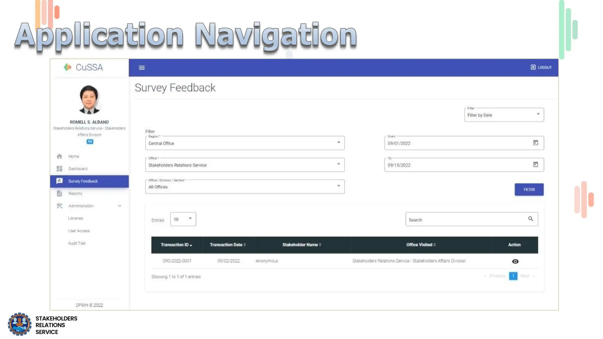CuSSA Roll-out Training 2022 for DPWH Offices | PPTX