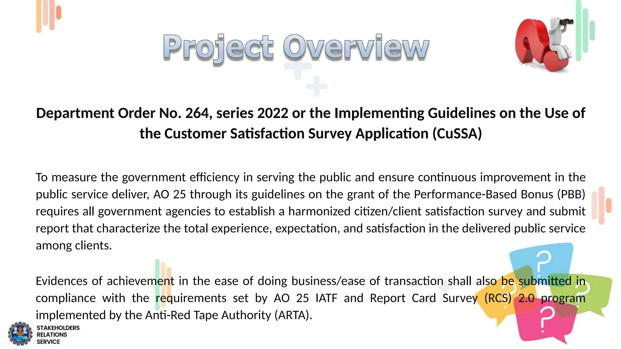 CuSSA Roll-out Training 2022 for DPWH Offices | PPTX