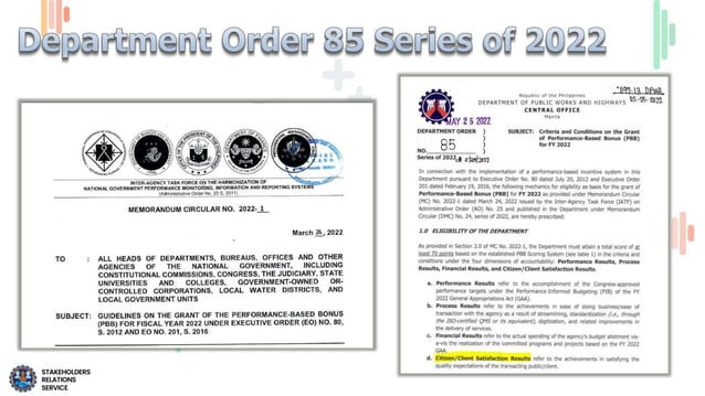 CuSSA Roll-out Training 2022 for DPWH Offices | PPTX | Business ...