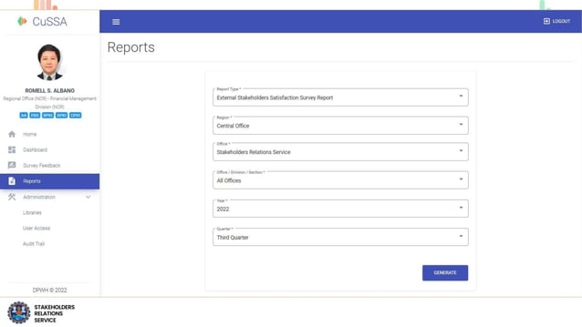 CuSSA Roll-out Training 2022 for DPWH Offices | PPTX | Business ...