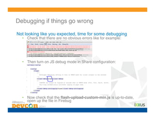 CUST-10 Customizing the Upload File(s) dialog in Alfresco Share | PPT