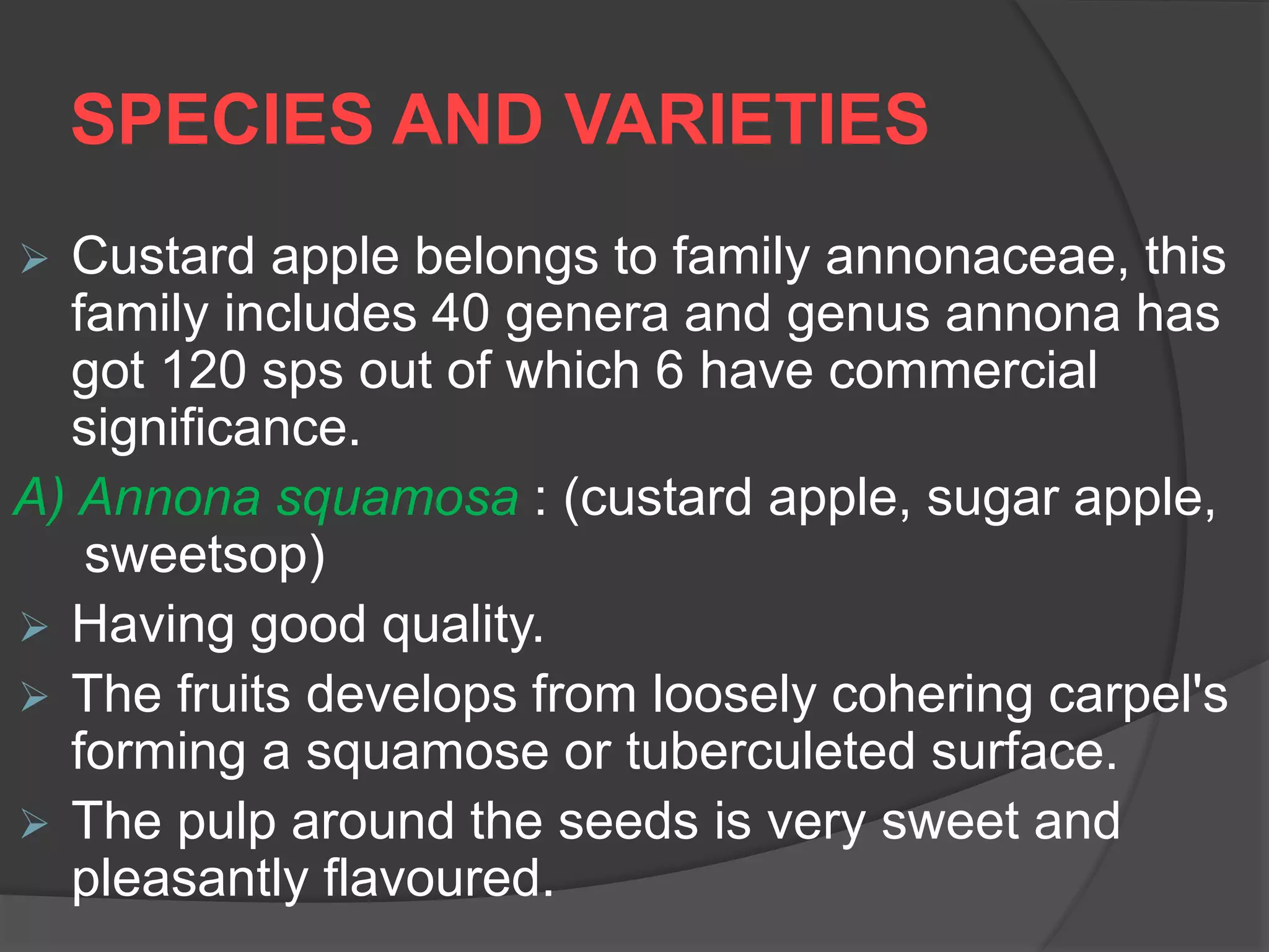Custard apple | PPTX