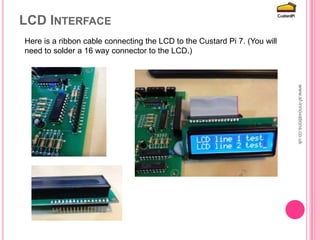 Custard pi 7 user information | PPTX