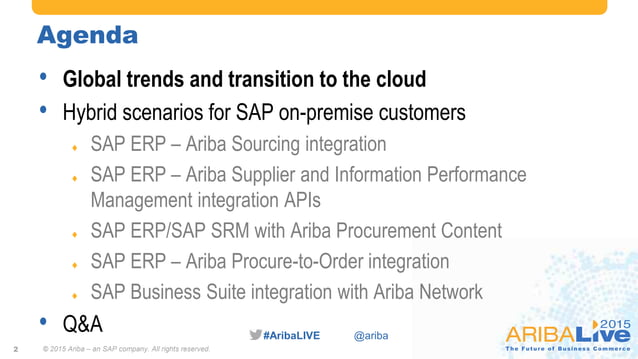 The Power Of Sap And Ariba Solution Integration