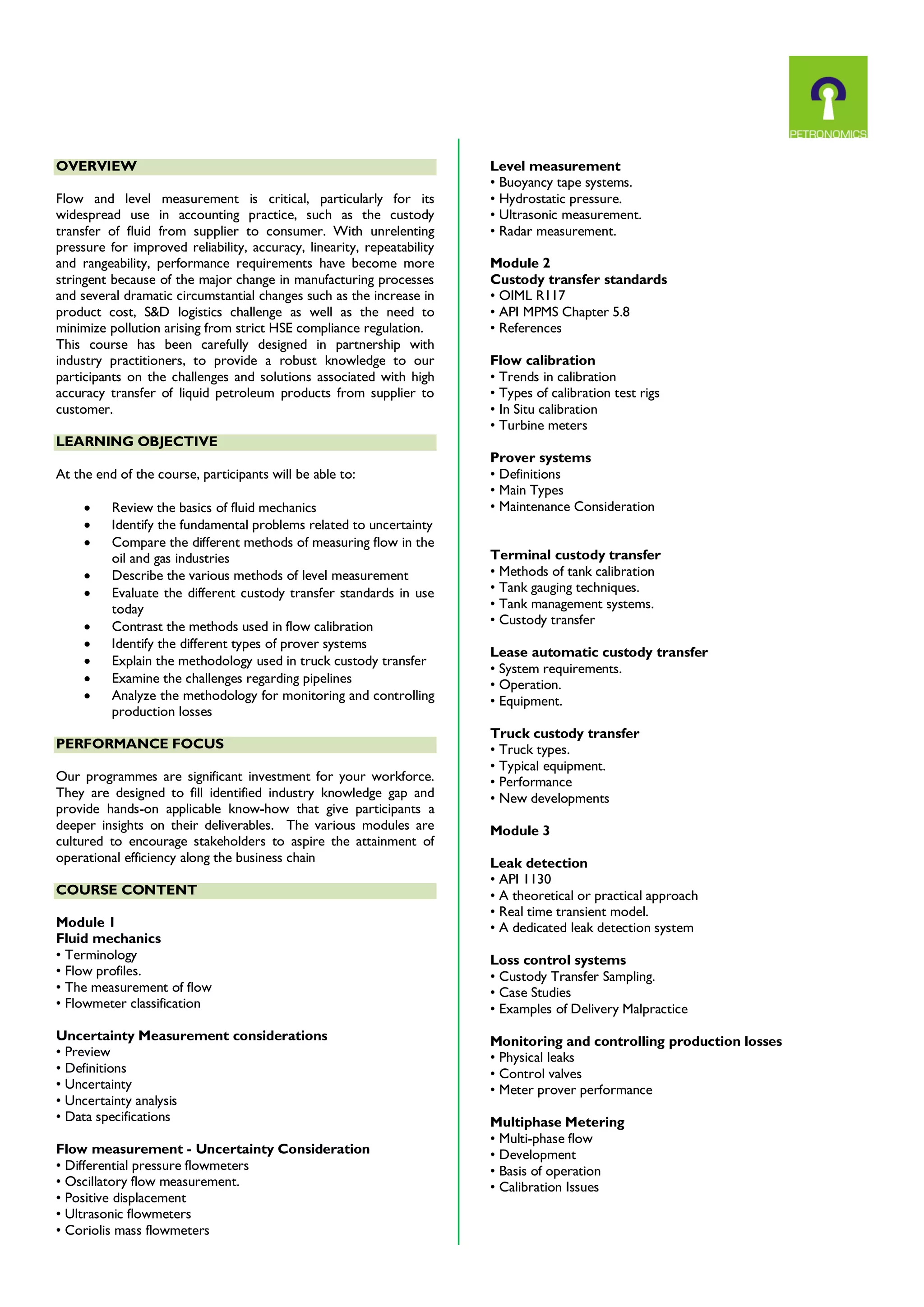 Custody Transfer, Lagos | PDF