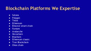 blockchain development services | PPT