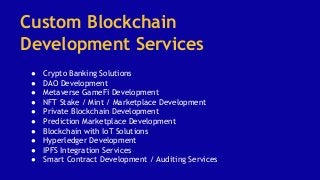 blockchain development services | PPT