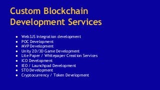 blockchain development services | PPT