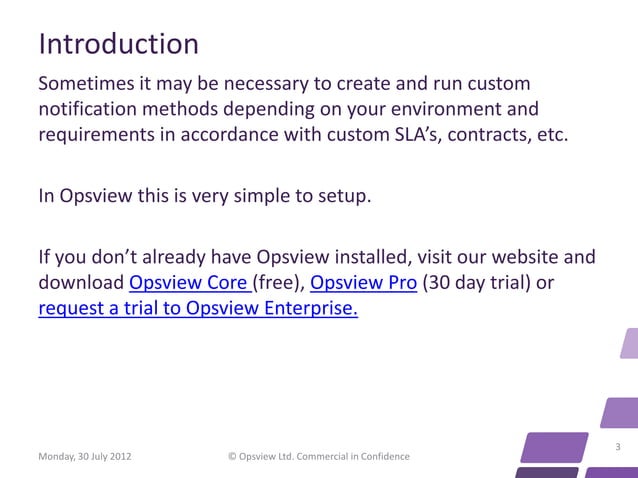 Creating Custom Notifications in Opsview | PPTX Creating Custom Notifications in Opsview | PPTX