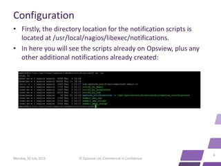 Creating Custom Notifications in Opsview | PPTX