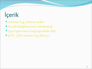 JSP Custom Tag Library | PPT