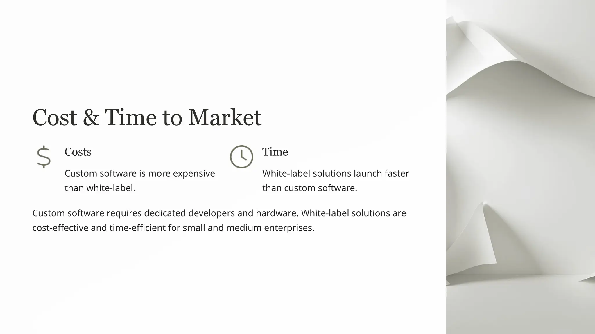 Custom vs. White-Label Delivery Software | PPTX